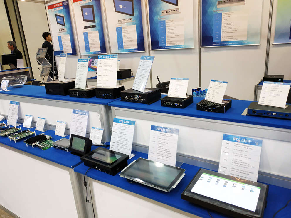 Smart Factory Automation World 2019 국제공장자동화전 젝스컴퍼니주 전시장 사진 Jecs